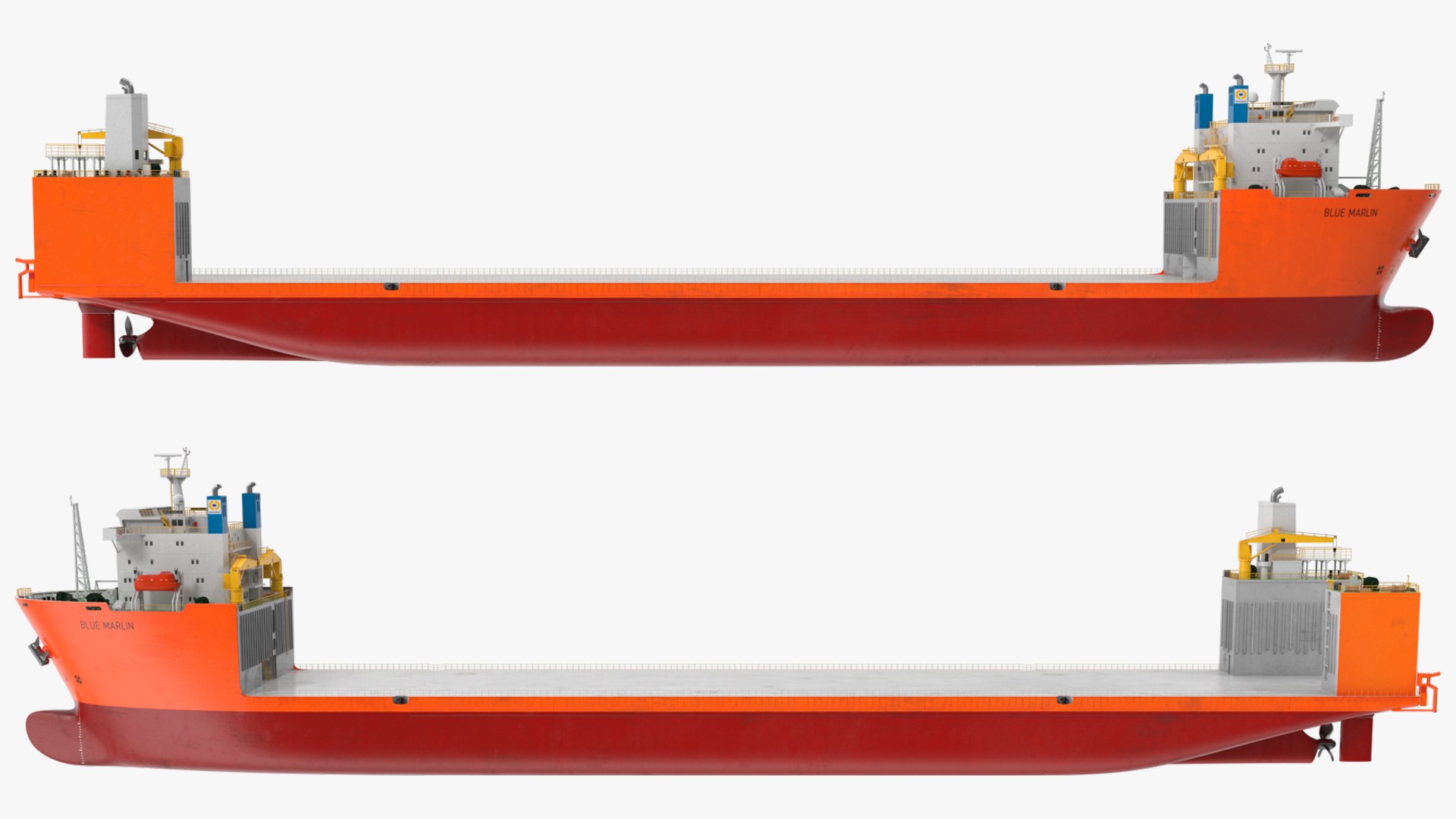 3D Blue Marlin Heavy Lift Vessel Rigged - TurboSquid 2304682