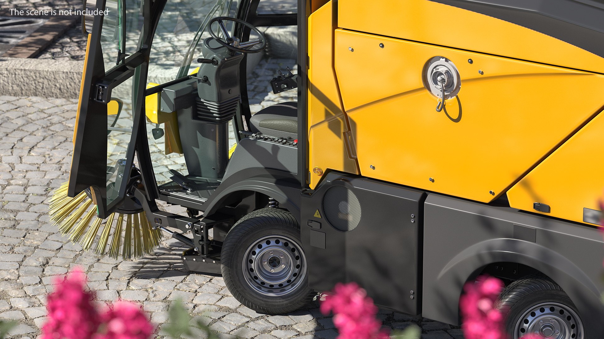 3D Compact Road Sweeper Rigged - TurboSquid 1571933