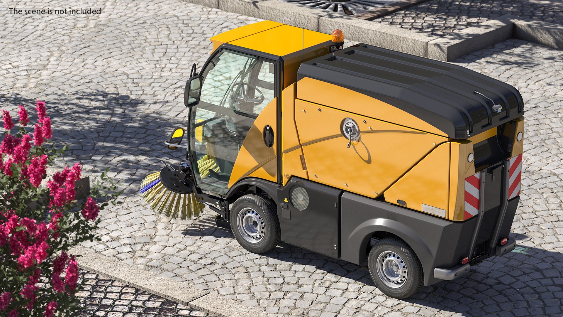 3D Compact Road Sweeper Rigged - TurboSquid 1571933