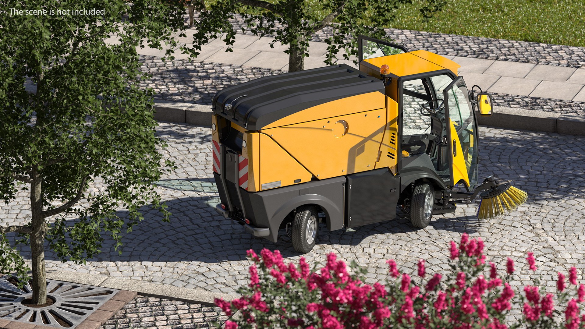 3D Compact Road Sweeper Rigged - TurboSquid 1571933