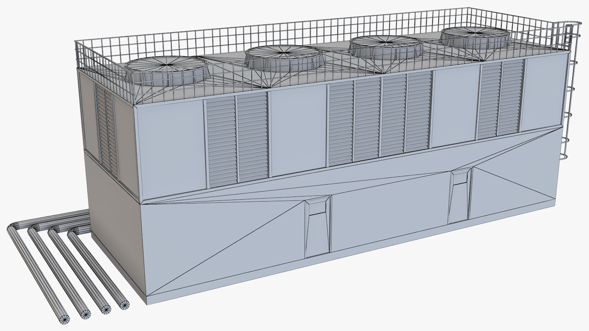 Industrial Cooling Tower 1 3D Model - TurboSquid 1541440