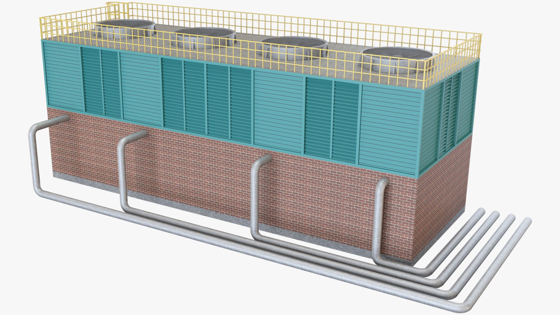 Industrial Cooling Tower 1 3D Model - TurboSquid 1541440