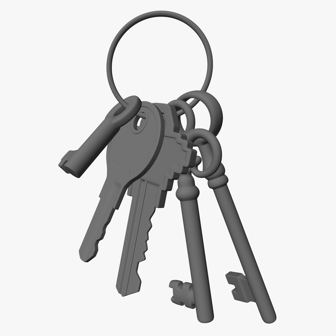 3d model keys ring