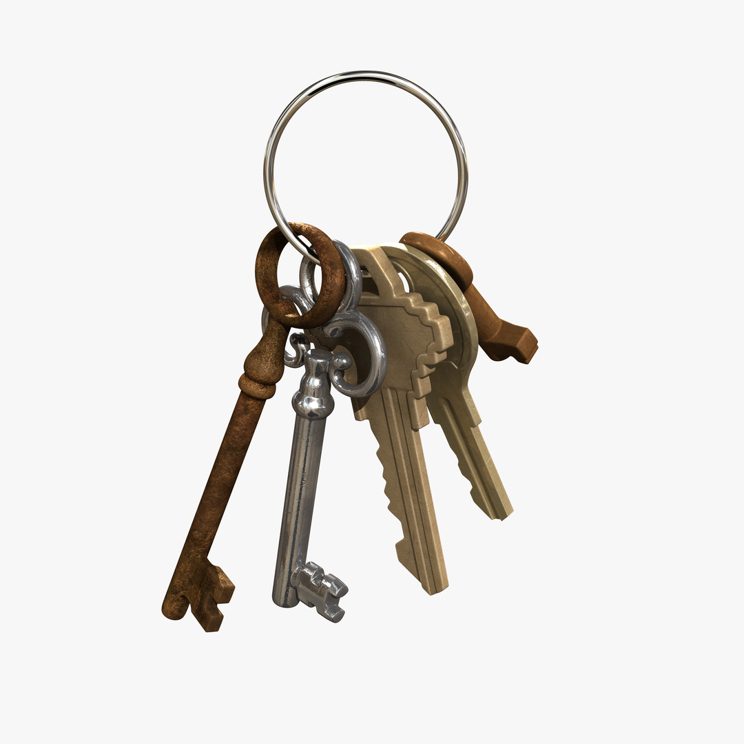 3d model keys ring