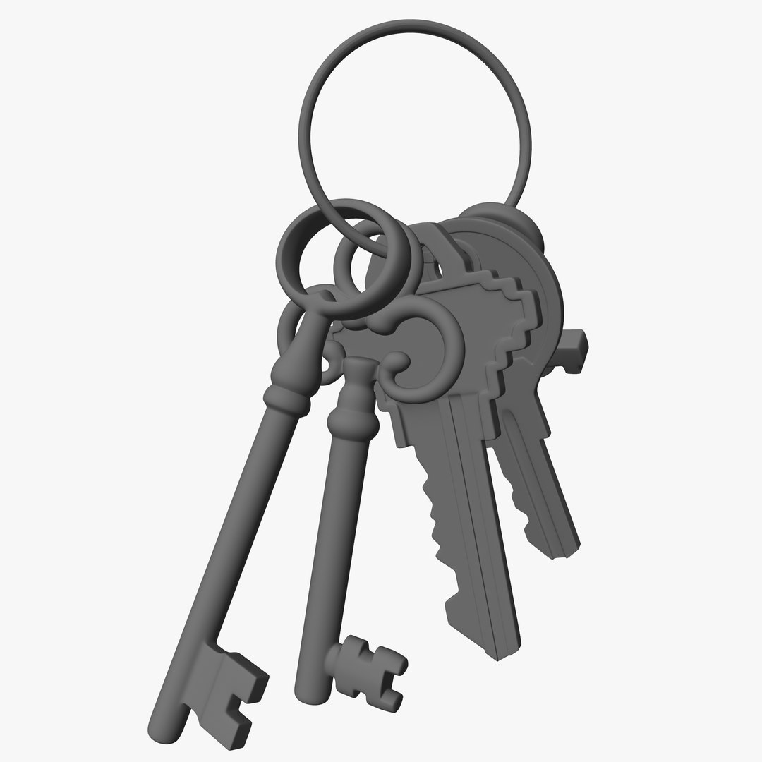 3d model keys ring