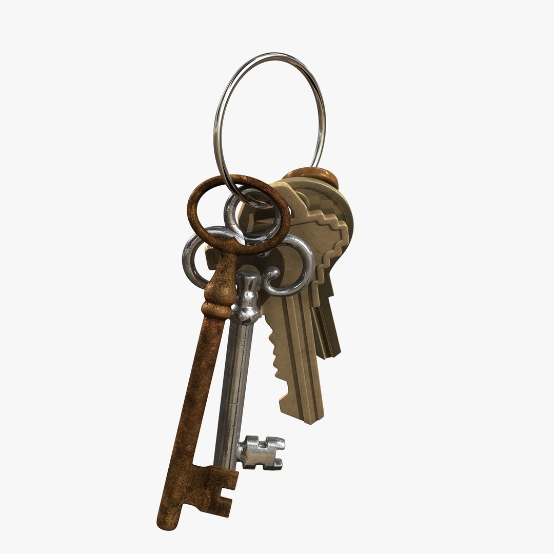 3d model keys ring