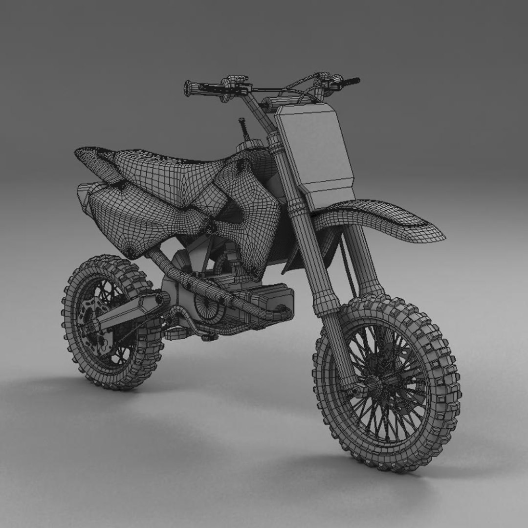3d model mini moto minimoto