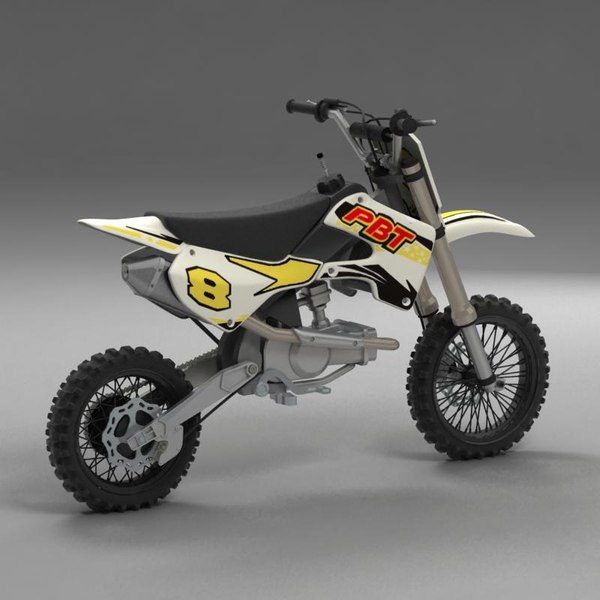 3d model mini moto minimoto