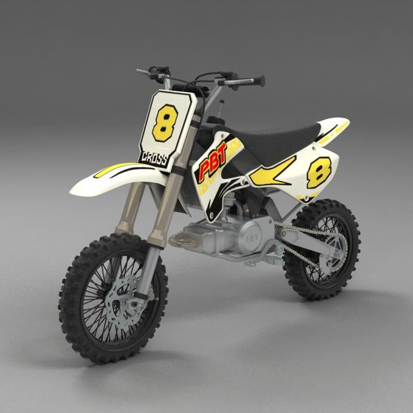 3d model mini moto minimoto