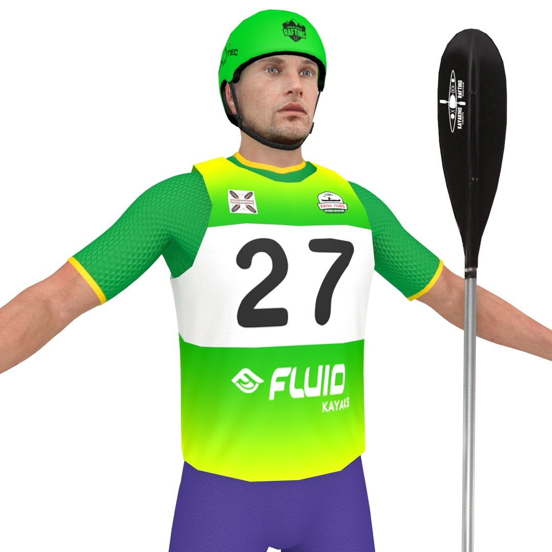 Athlete Paddle 3D Model - TurboSquid 1306213