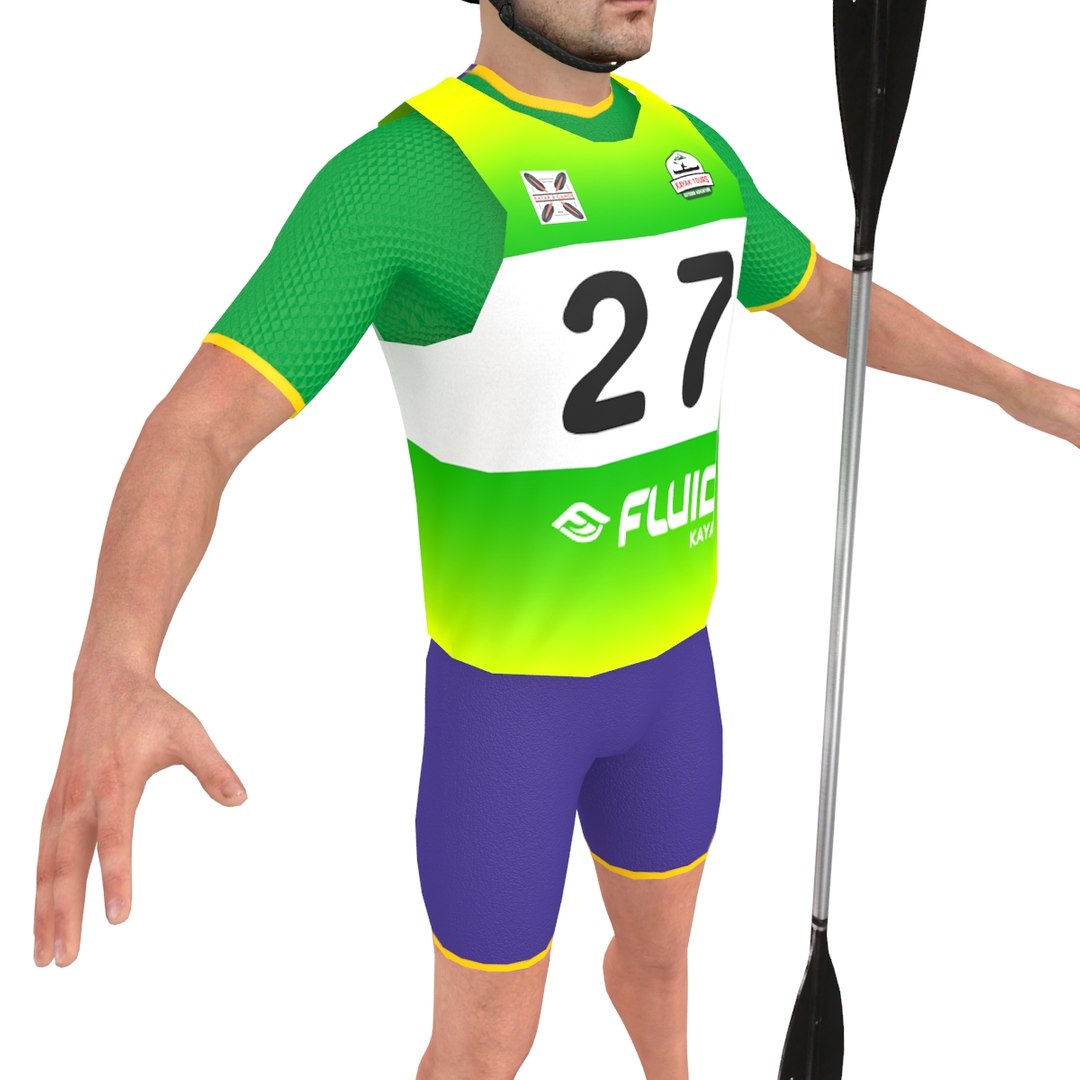 Athlete Paddle 3D Model - TurboSquid 1306213