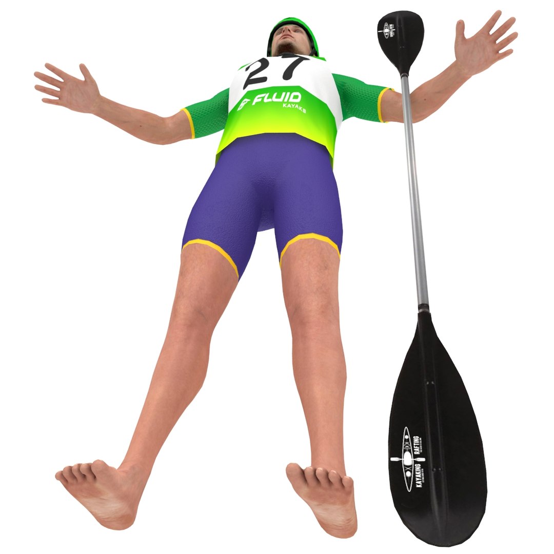 Athlete Paddle 3D Model - TurboSquid 1306213