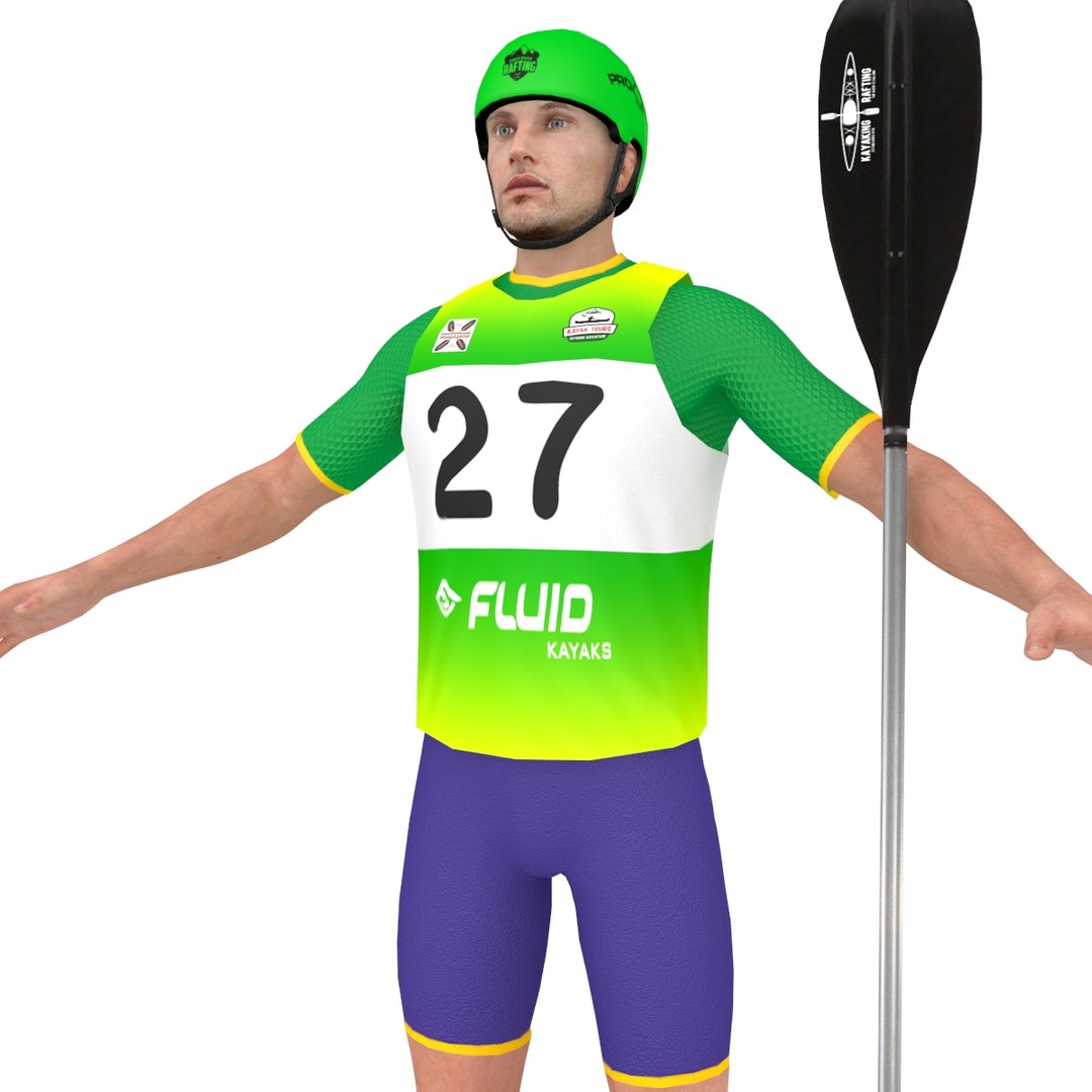 Athlete Paddle 3D Model - TurboSquid 1306213