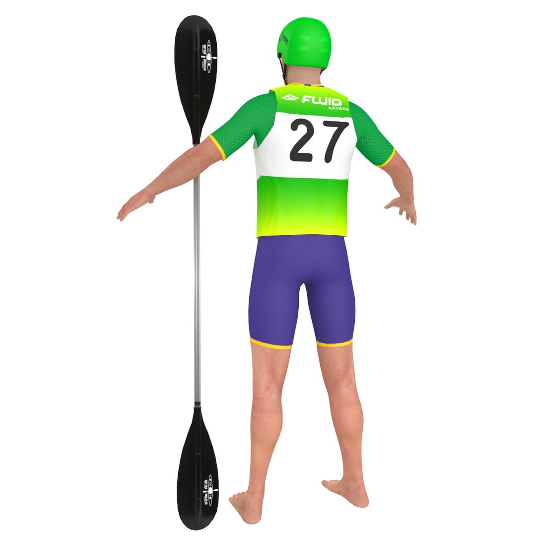 Athlete Paddle 3D Model - TurboSquid 1306213