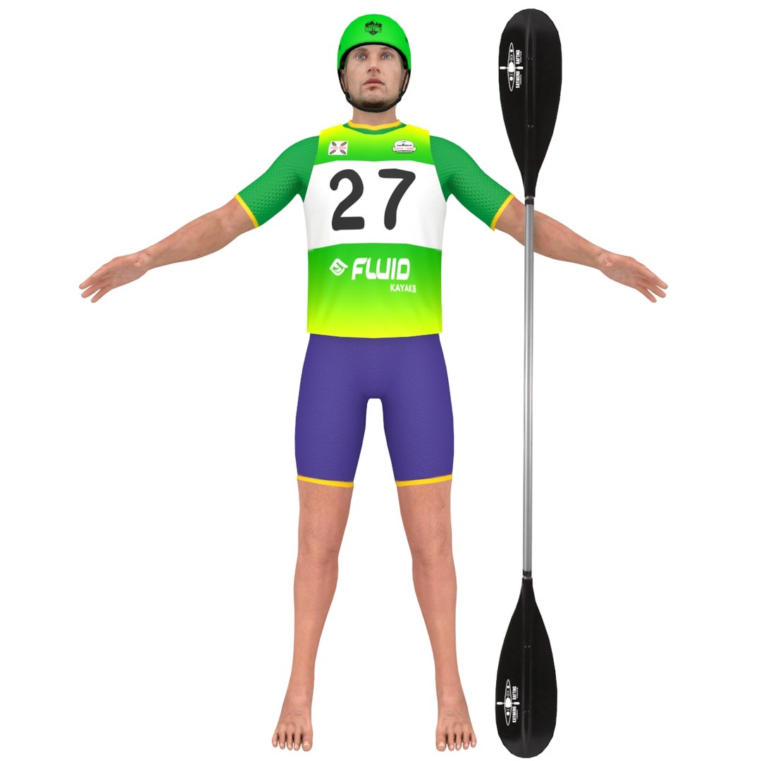 Athlete Paddle 3D Model - TurboSquid 1306213