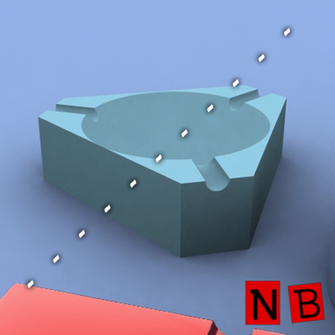 Ash Ashtray 3d 3ds