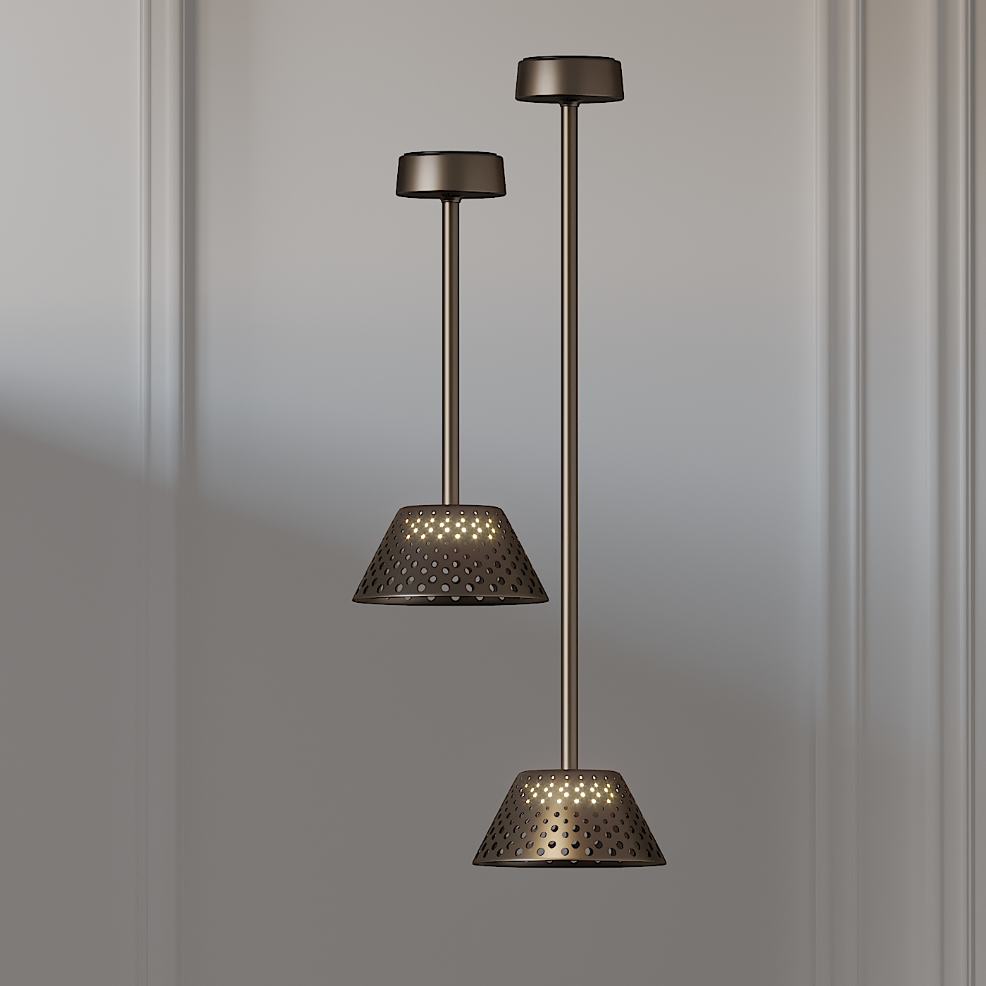 3D ceiling platek mesh lamp - TurboSquid 1556444