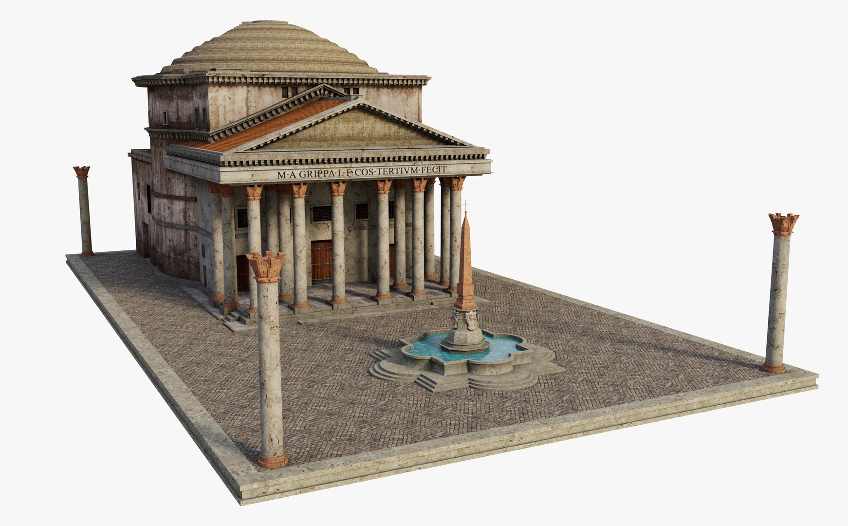 3D Pantheon Rome - TurboSquid 2396840