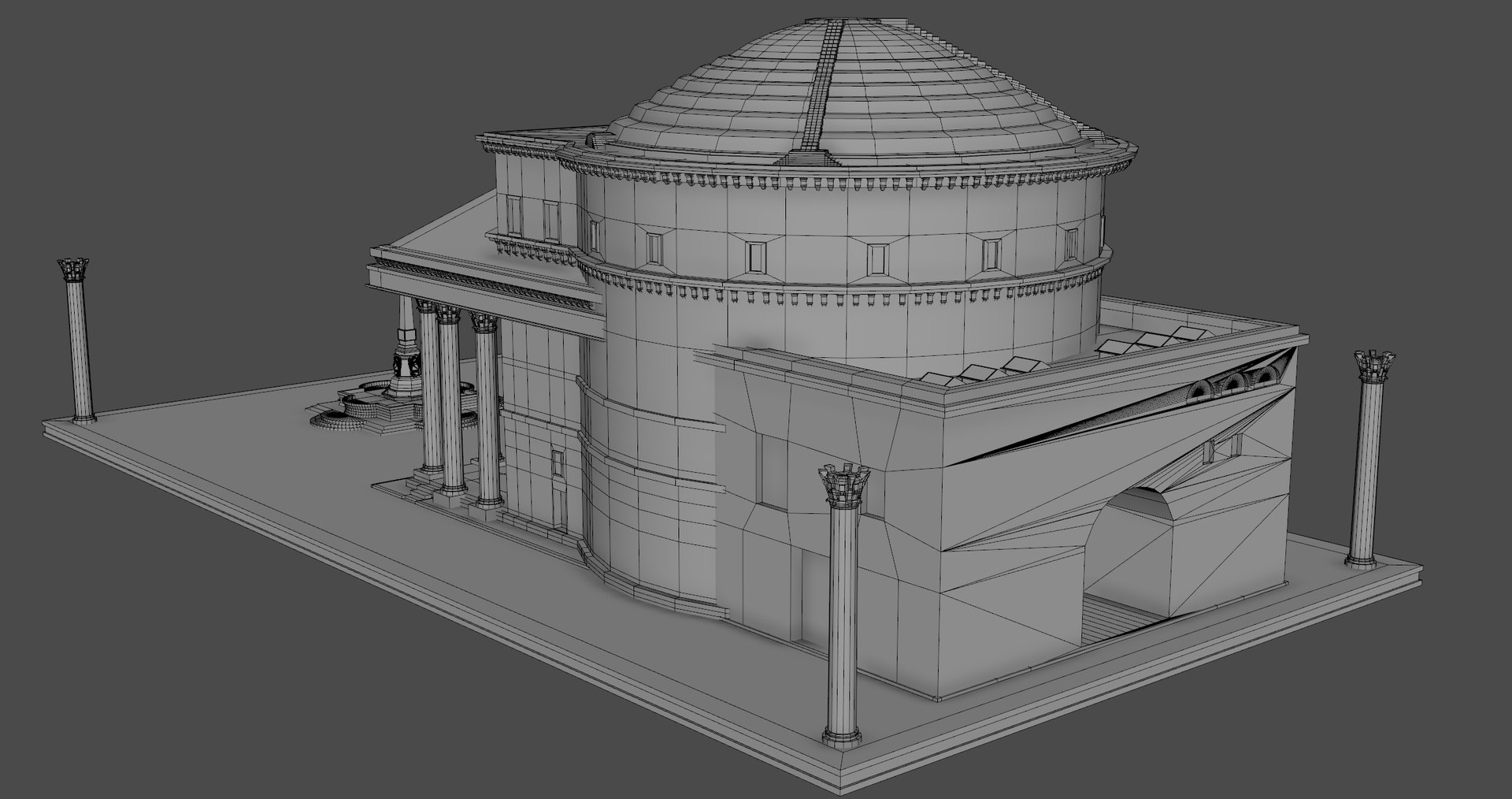 3D Pantheon Rome - TurboSquid 2396840