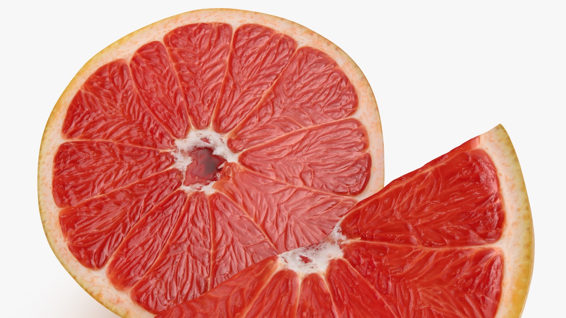 3D Grapefruit Half Slice Model - TurboSquid 2216079
