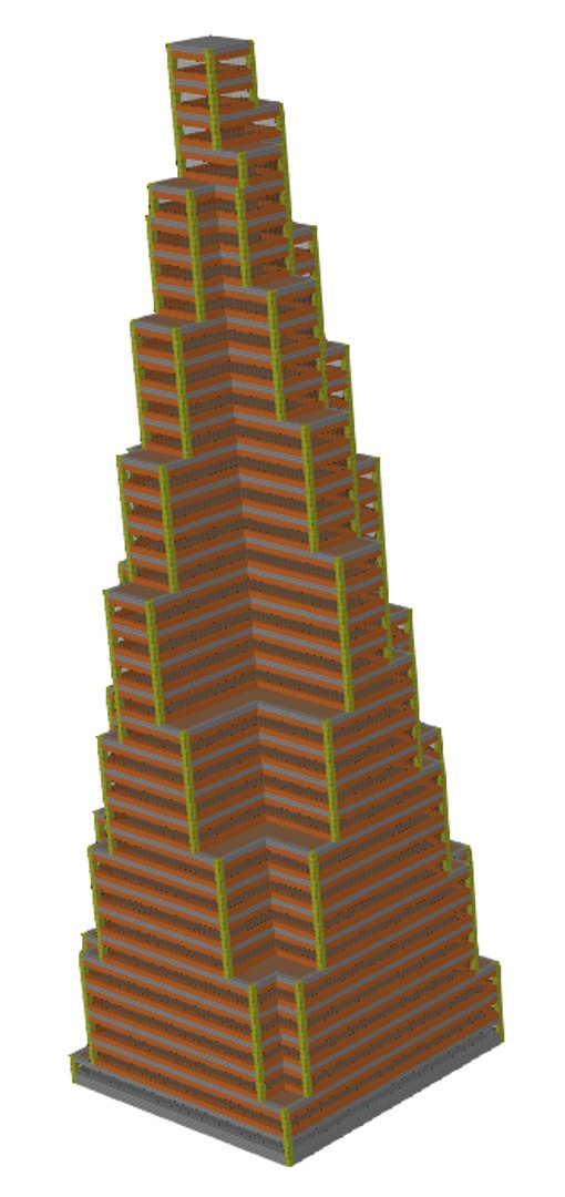 3d model of tall building