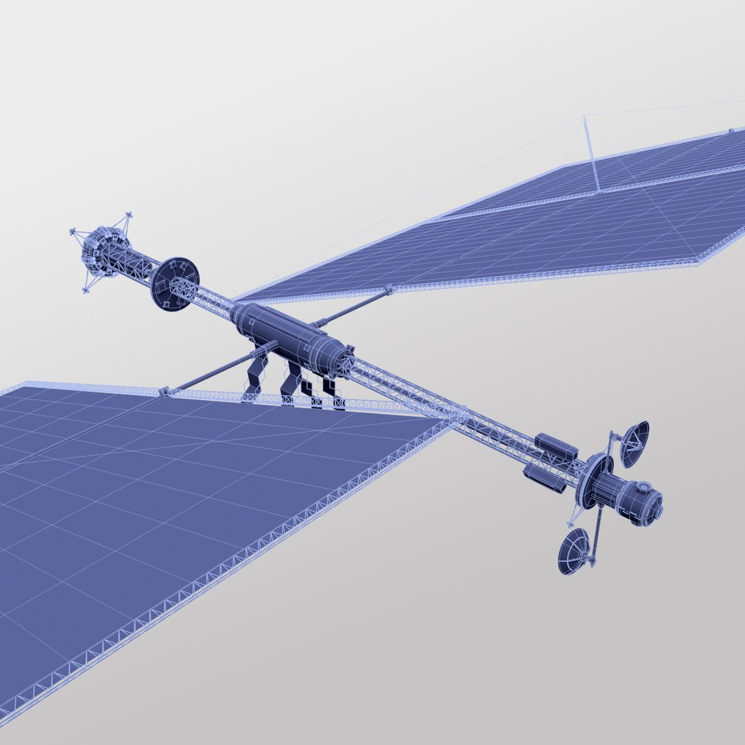 Solar Electric Ion Drive 3d Model