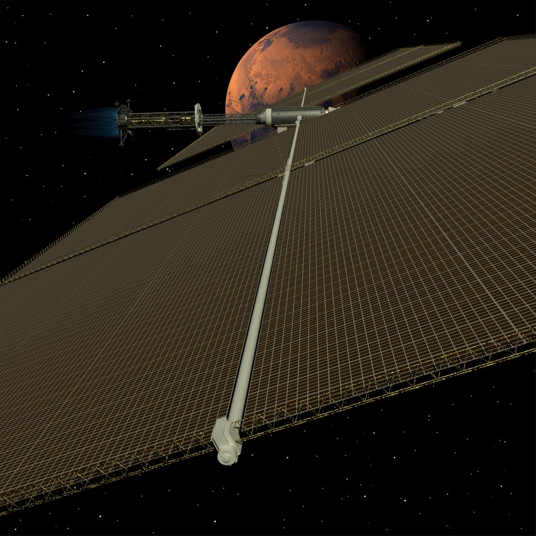 Solar Electric Ion Drive 3d Model