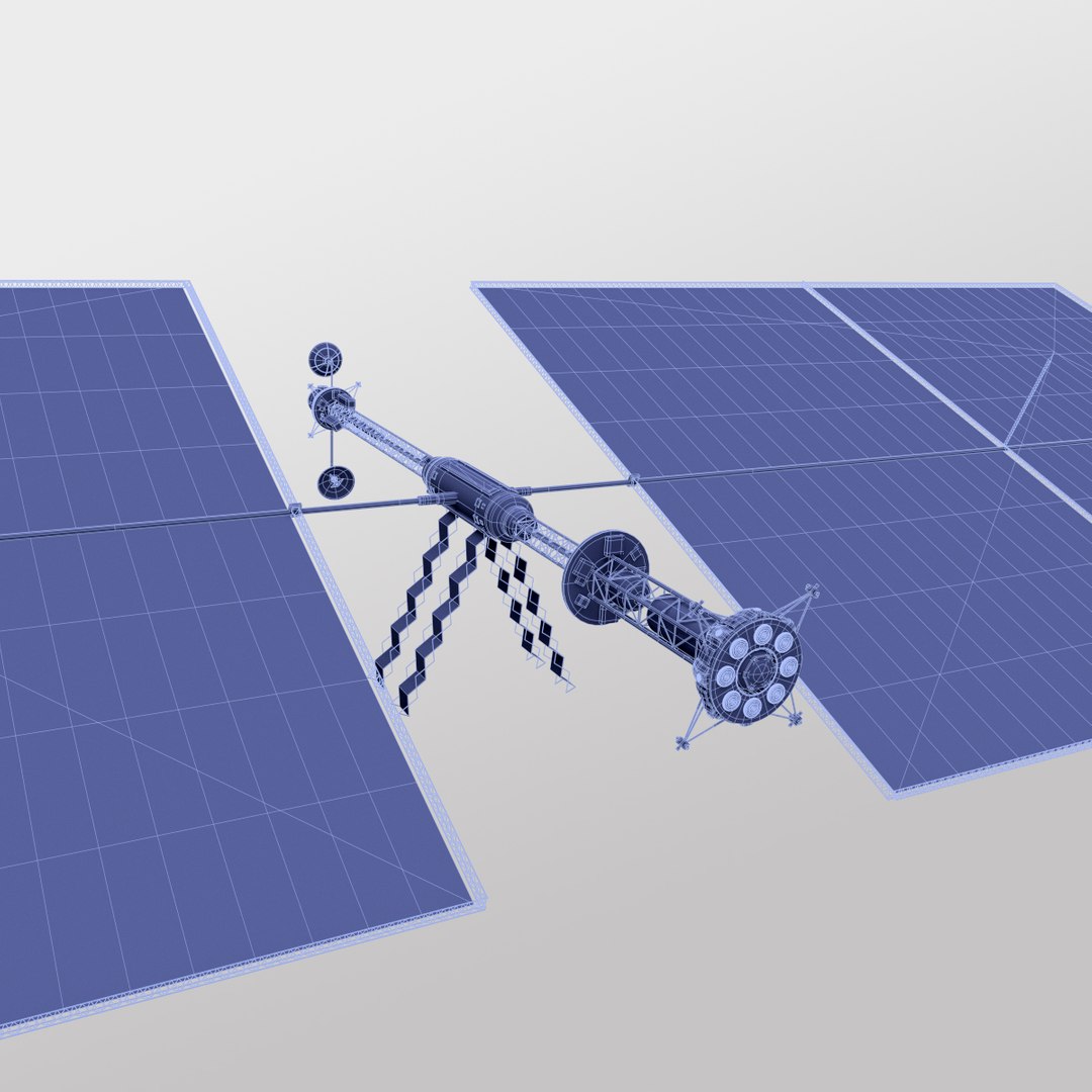 Solar Electric Ion Drive 3d Model