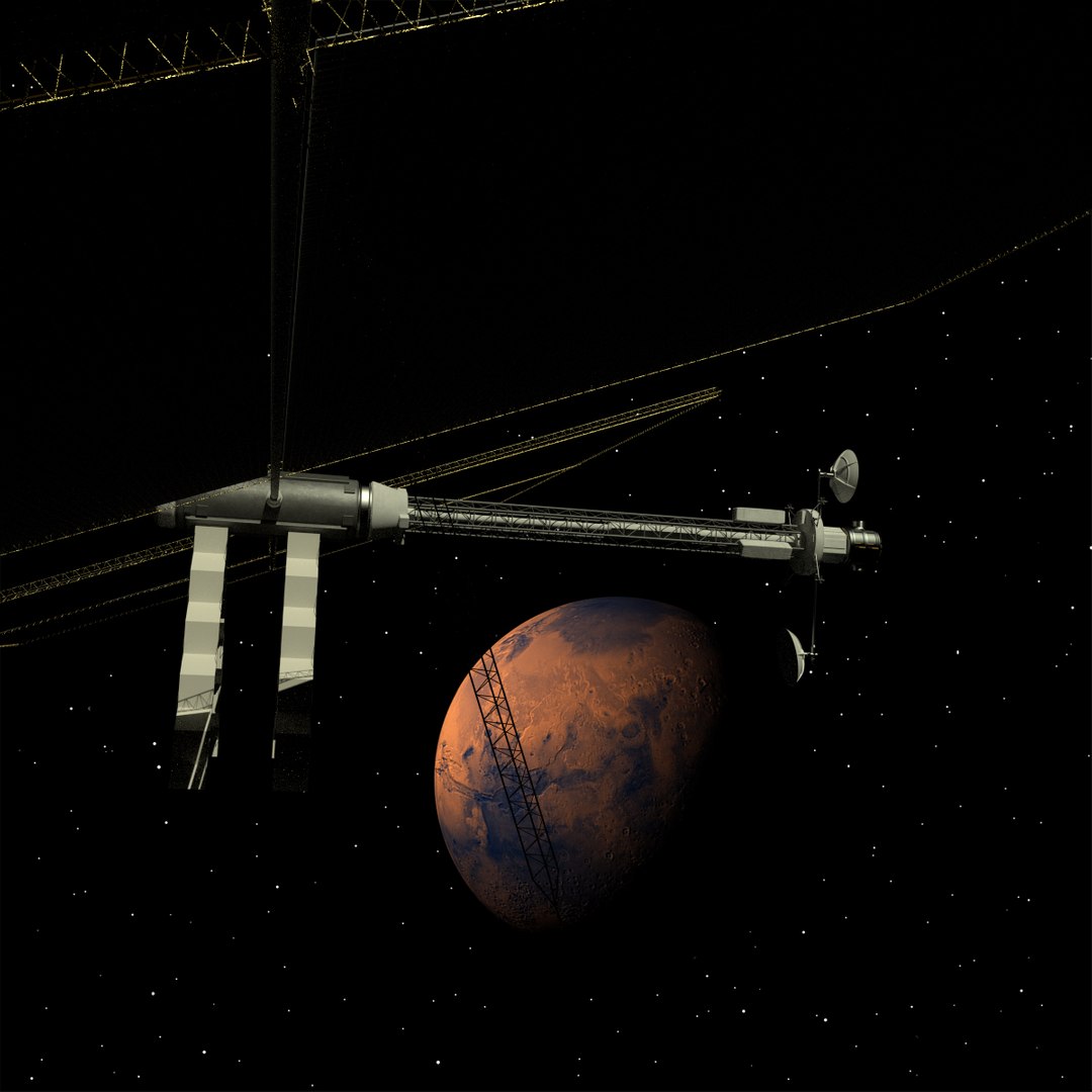Solar Electric Ion Drive 3d Model