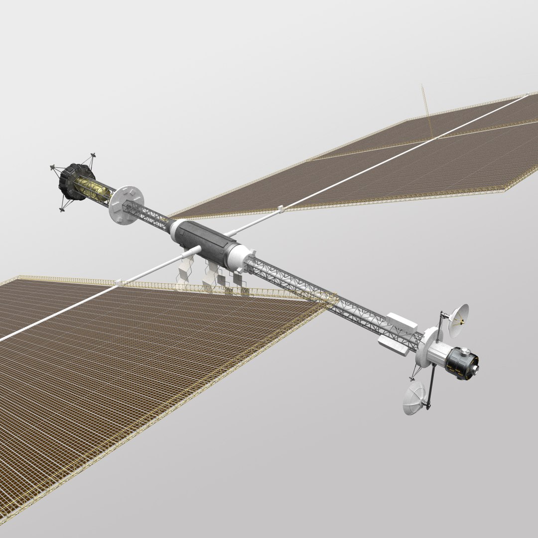 Solar Electric Ion Drive 3d Model