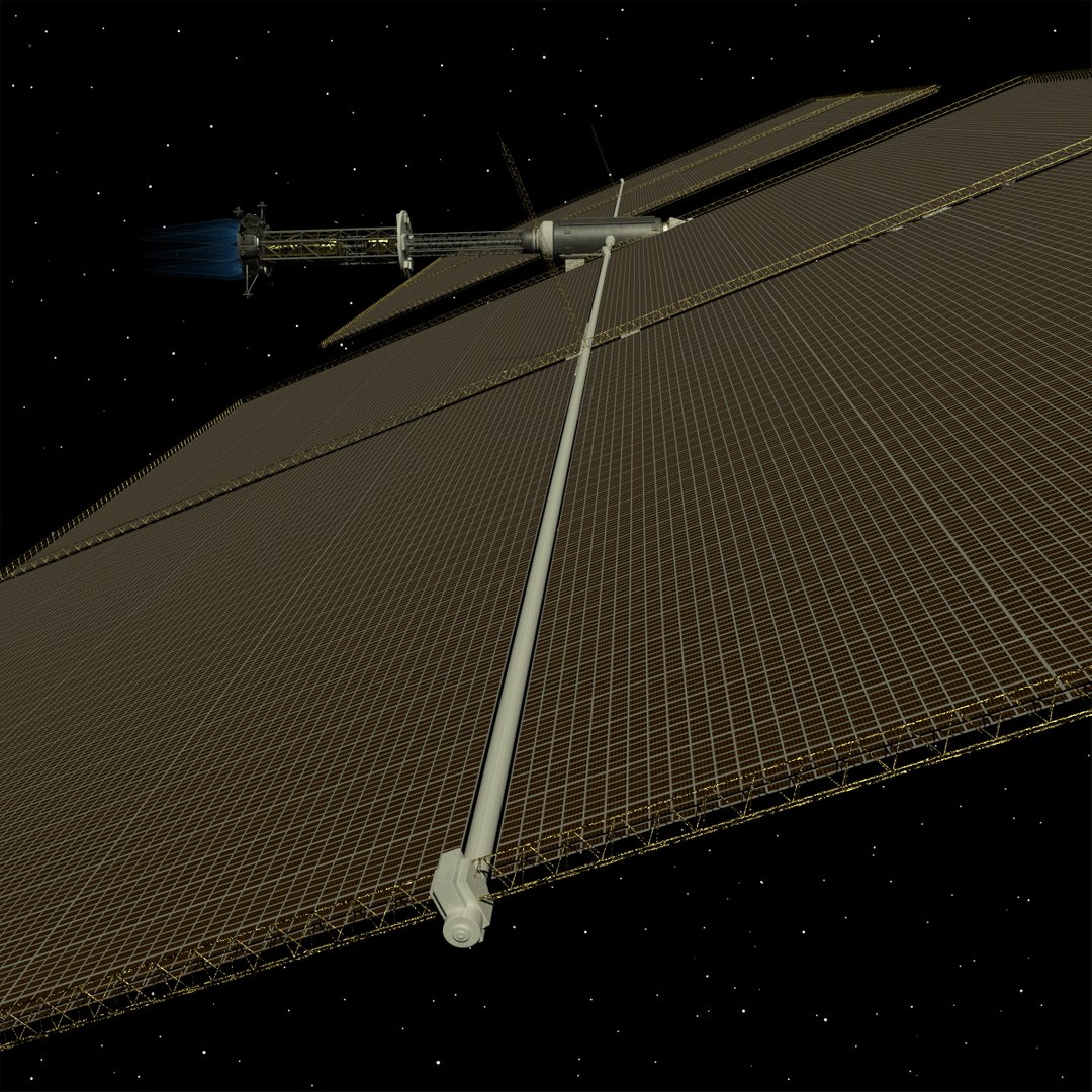 Solar Electric Ion Drive 3d Model