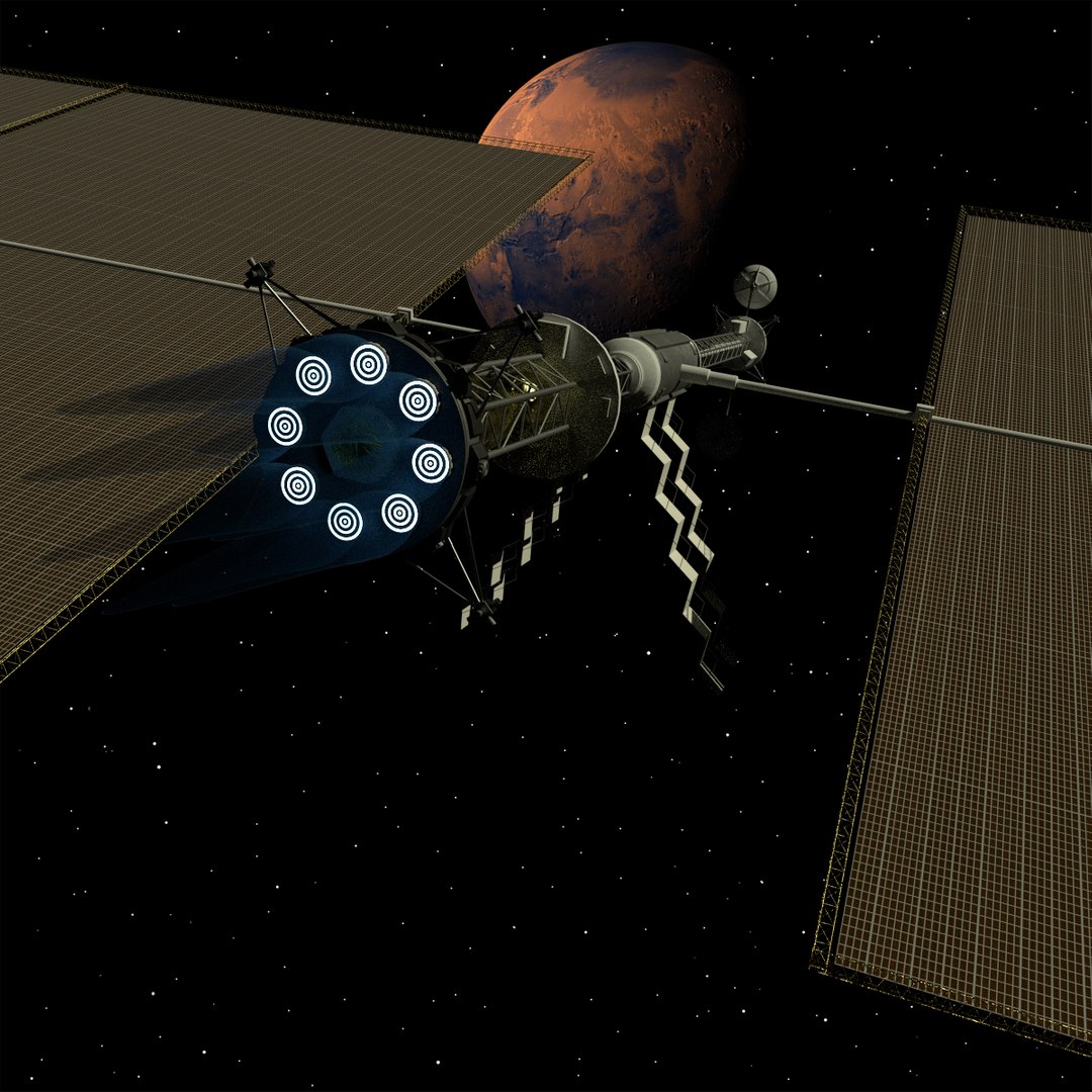 Solar Electric Ion Drive 3d Model