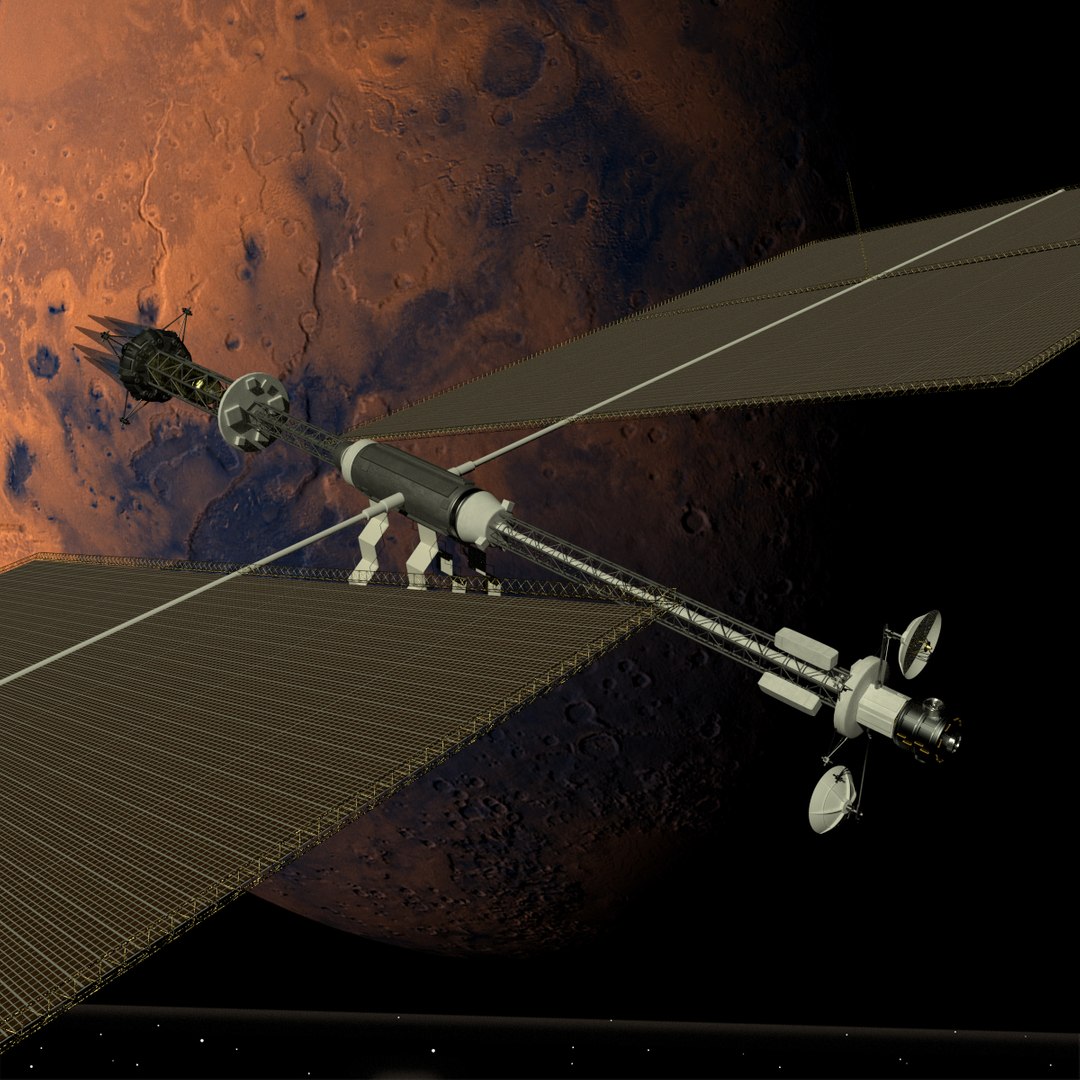 Solar Electric Ion Drive 3d Model