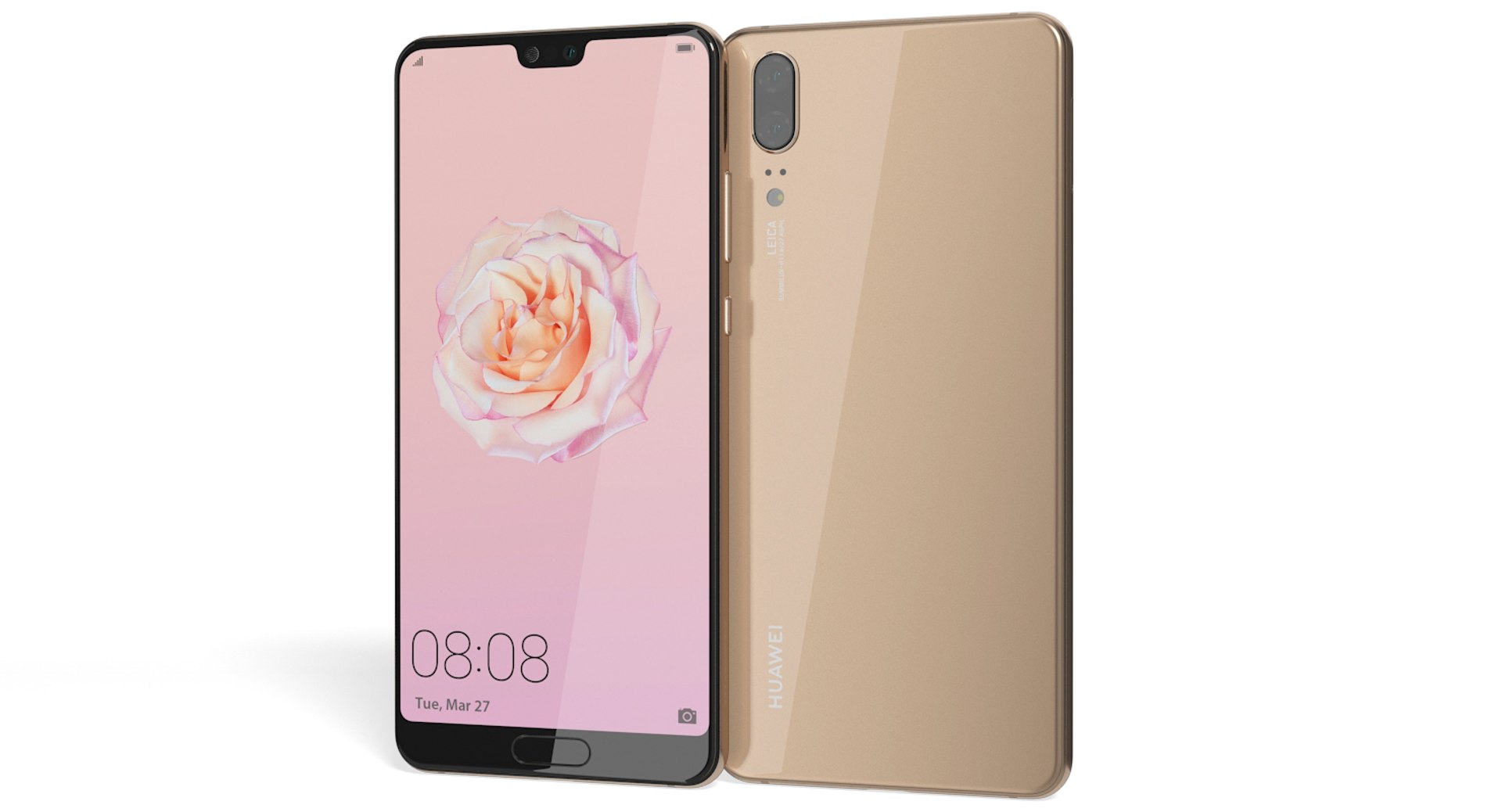 Realistic huawei p20 pink 3D model - TurboSquid 1270866