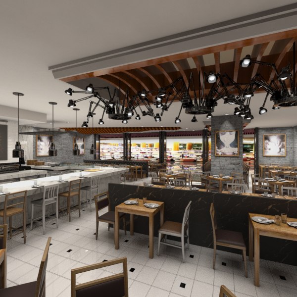Restaurant Interior 3D Models for Download | TurboSquid