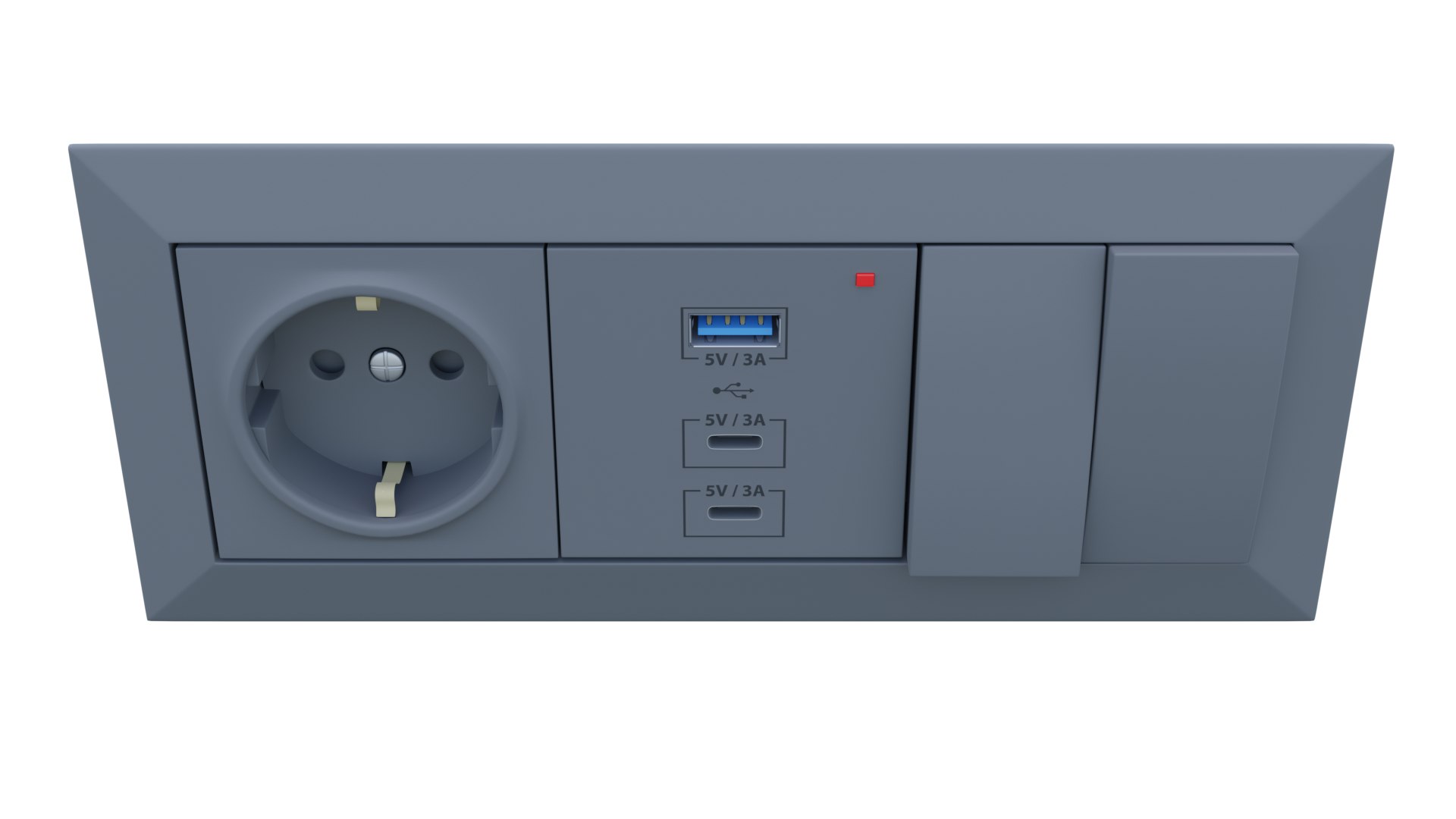 Socket USB AC And Keys 3D Model - TurboSquid 2181666