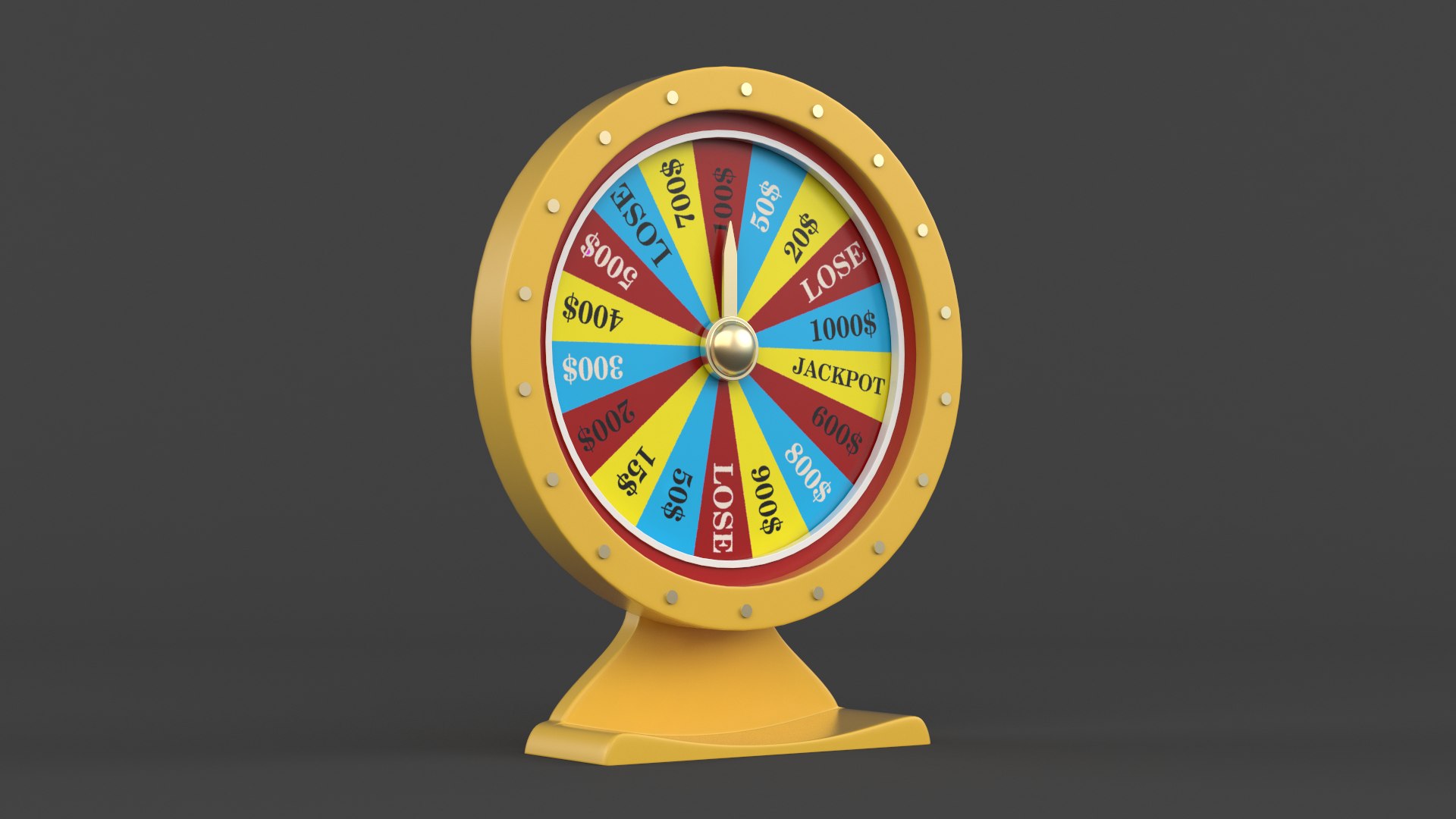 Wheel Of Fortune 3D Model - TurboSquid 2129414