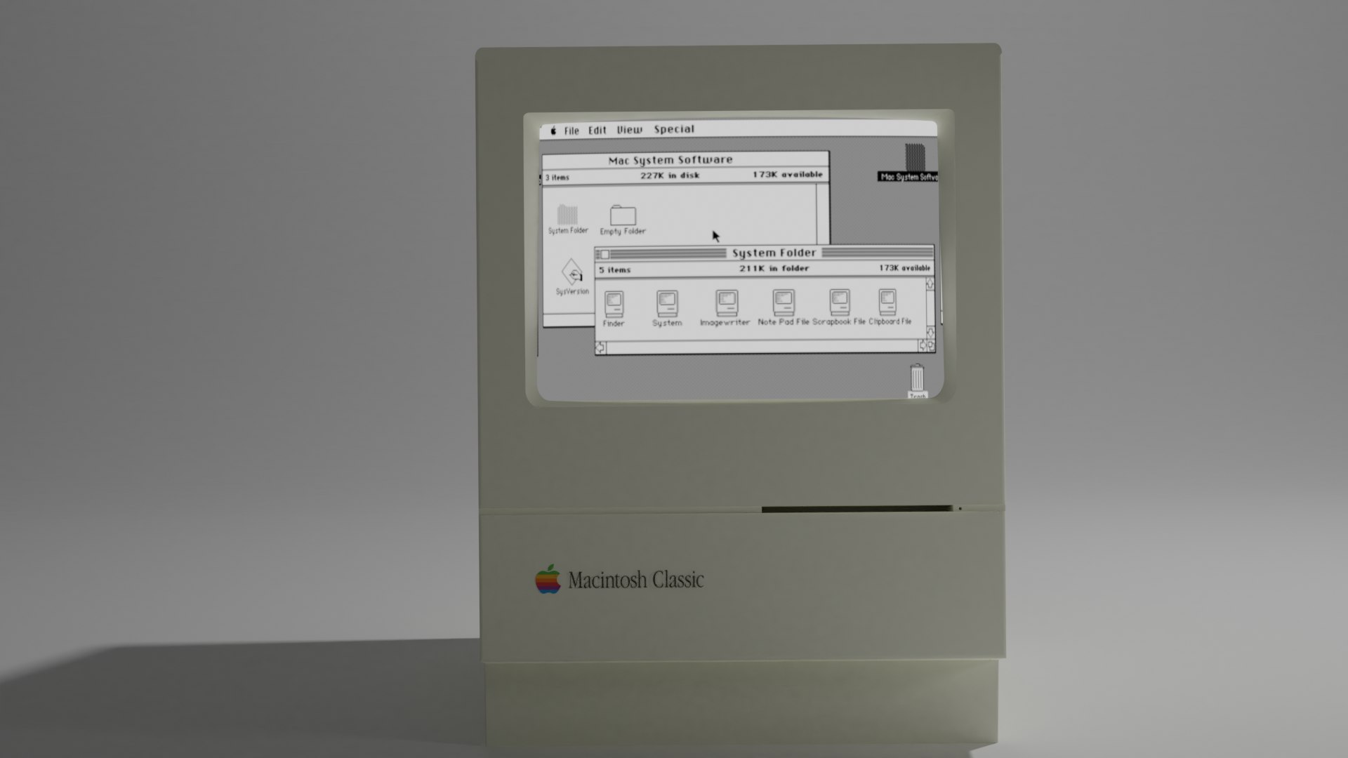 3D Macintosh Classic 3D Model - TurboSquid 1968625
