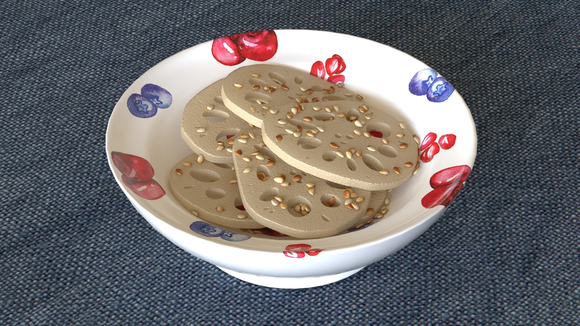 Sliced Lotus Root 3D - TurboSquid 1852416