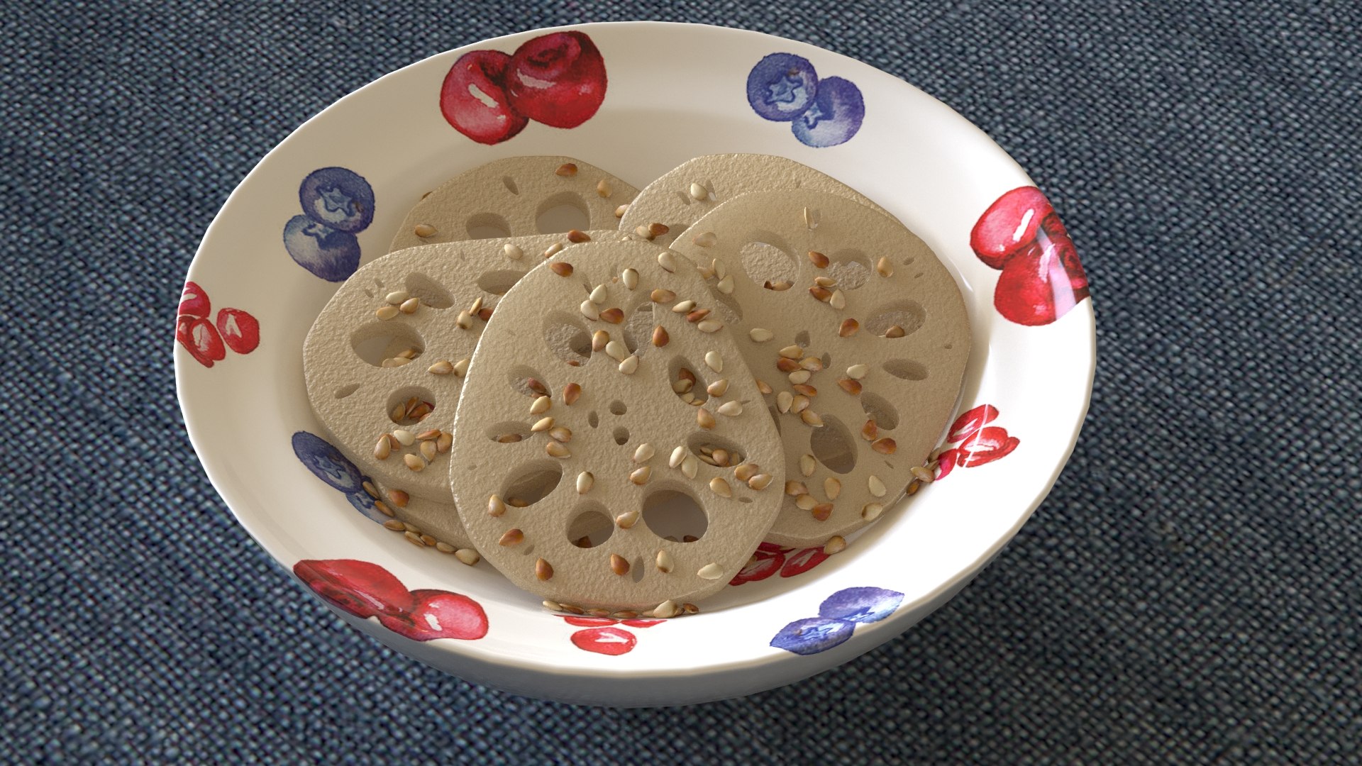Sliced Lotus Root 3D - TurboSquid 1852416