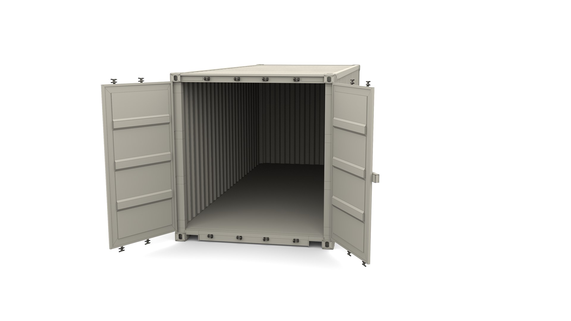 3D Model 20ft Shipping Container CAI V2 - TurboSquid 1769734