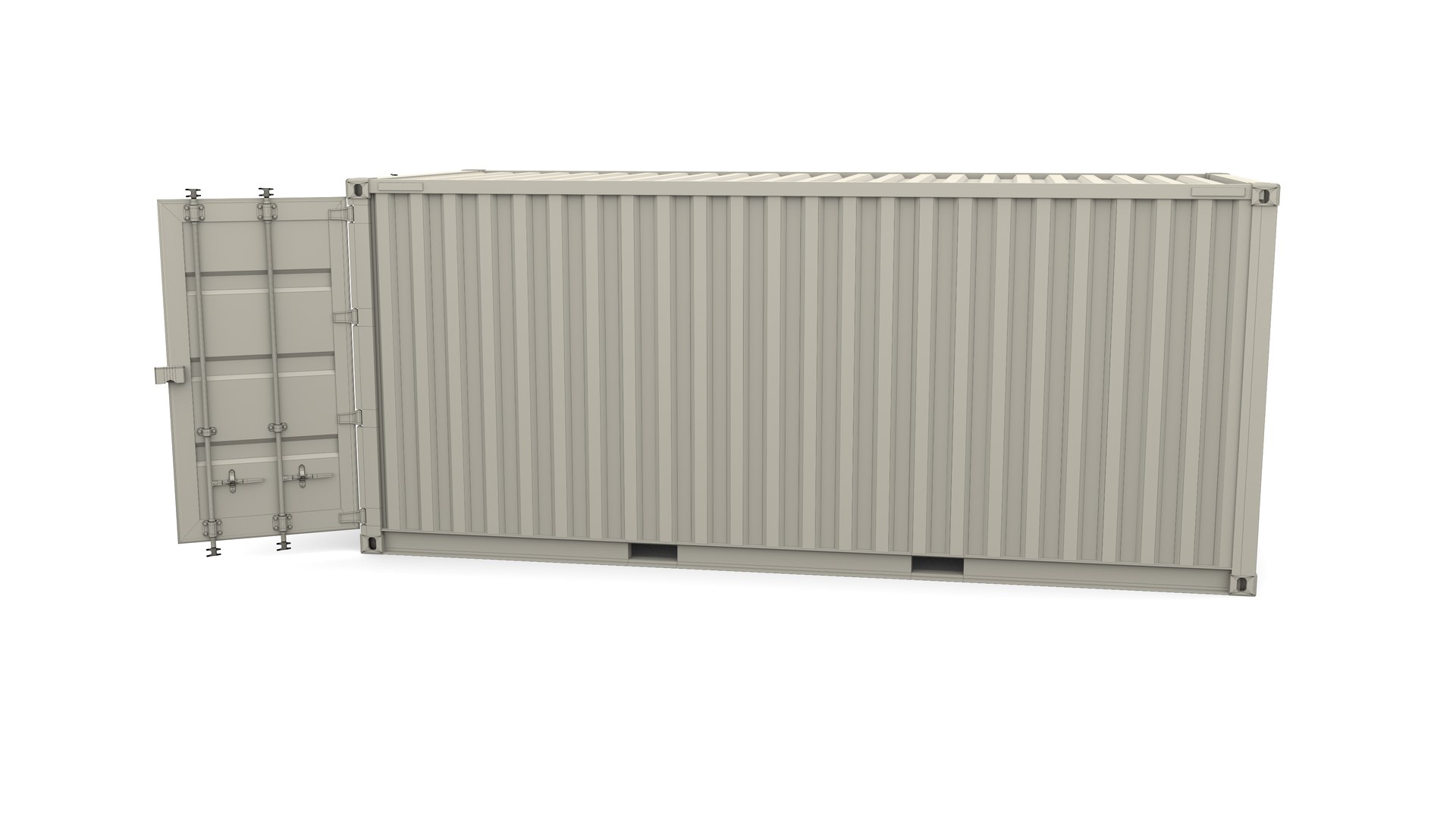 3D Model 20ft Shipping Container CAI V2 - TurboSquid 1769734