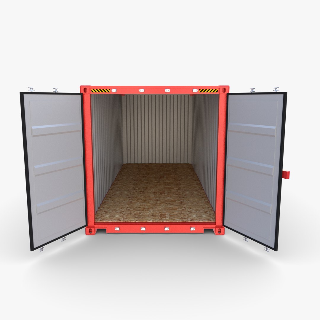 3D Model 20ft Shipping Container CAI V2 - TurboSquid 1769734