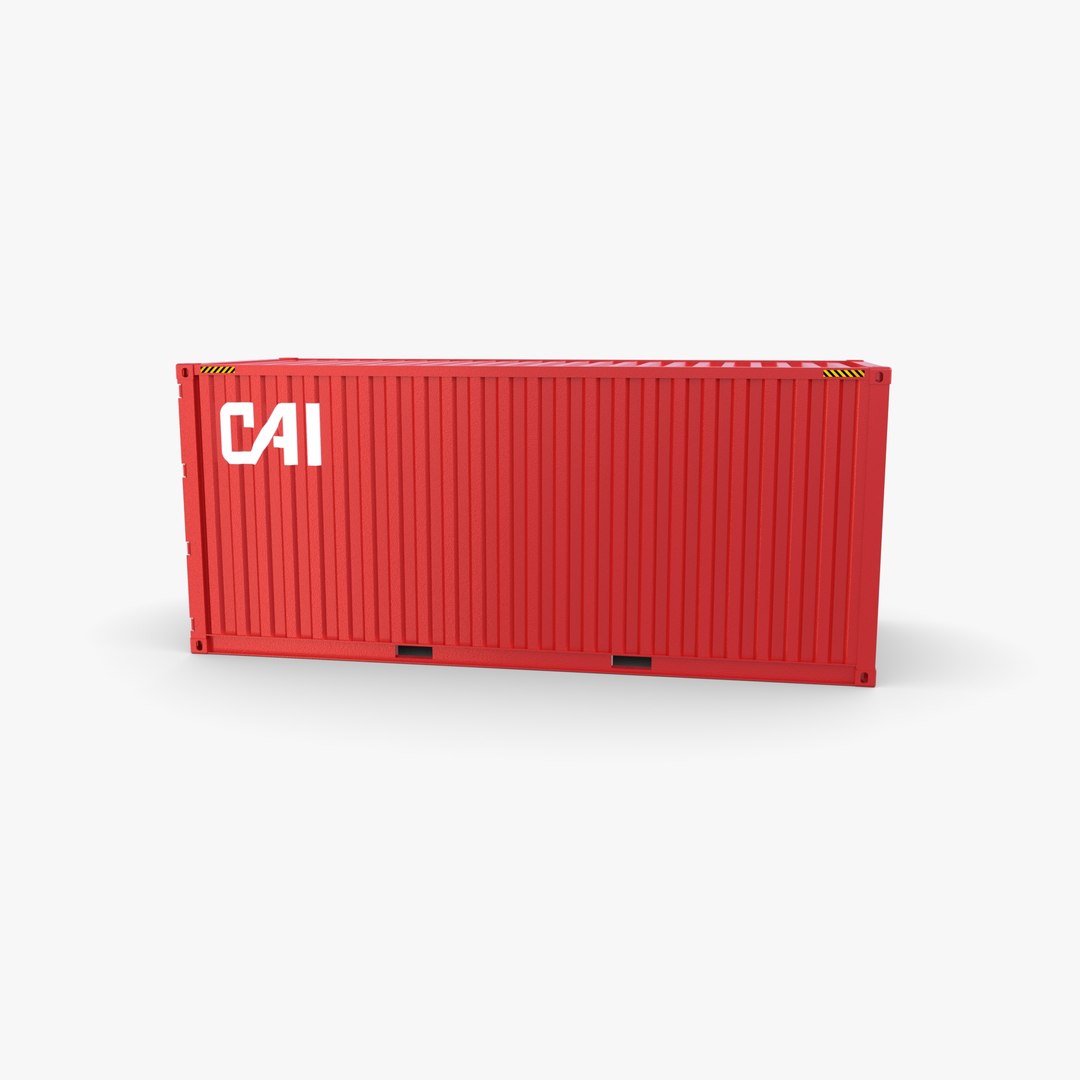 3D Model 20ft Shipping Container CAI V2 - TurboSquid 1769734