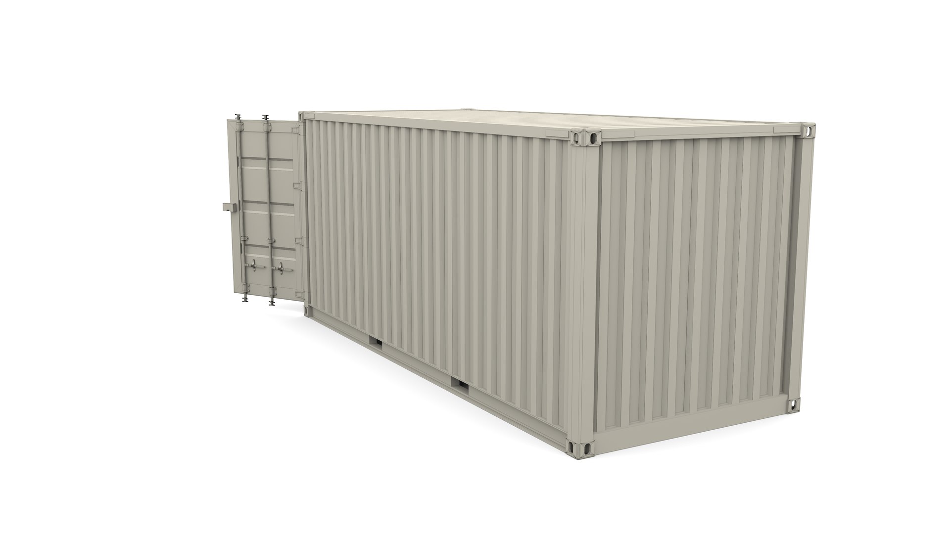 3D Model 20ft Shipping Container CAI V2 - TurboSquid 1769734