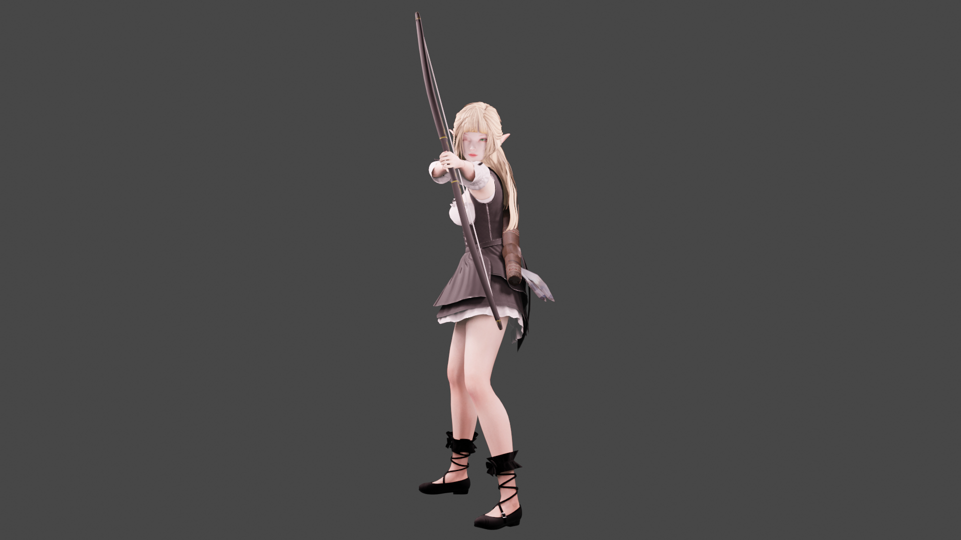 Elf Archer - Realistic Female Character - Blender UE5 Unity - 40 ...