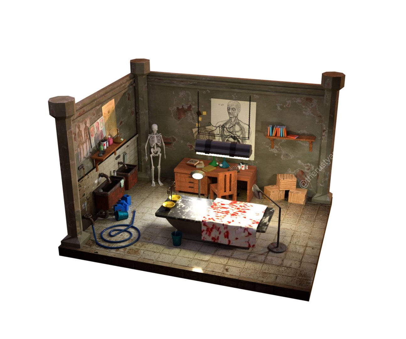 20 High Detailed 3D Isometric Rooms And Scenes Mega Pack 3D ...