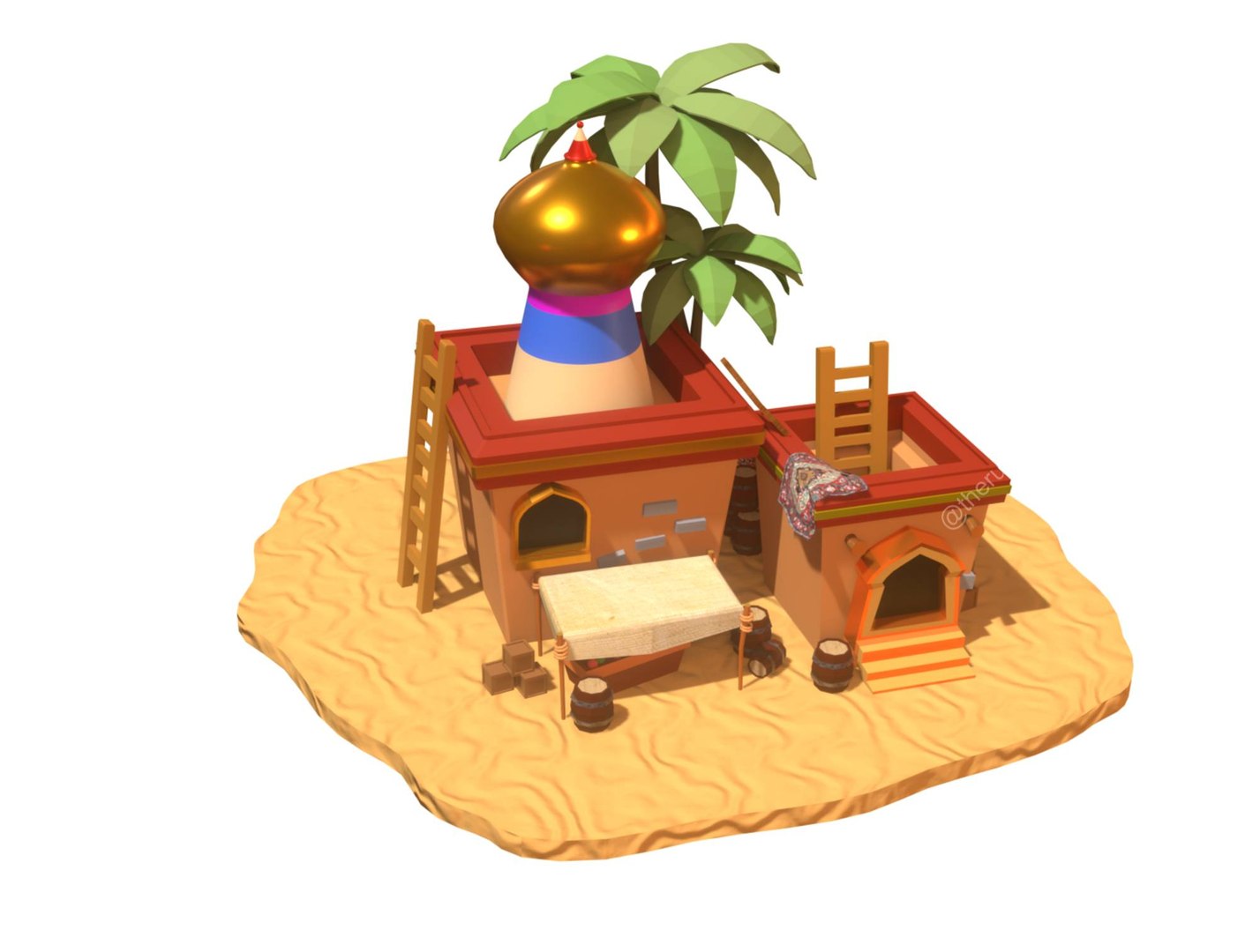 20 High Detailed 3D Isometric Rooms And Scenes Mega Pack 3D ...