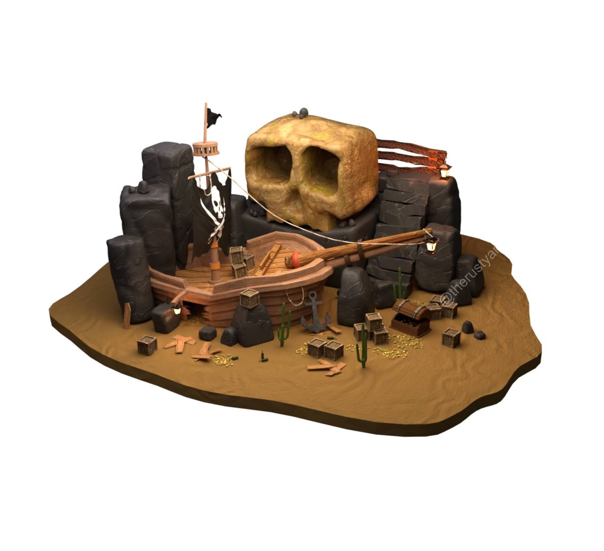 20 High Detailed 3D Isometric Rooms And Scenes Mega Pack 3D ...