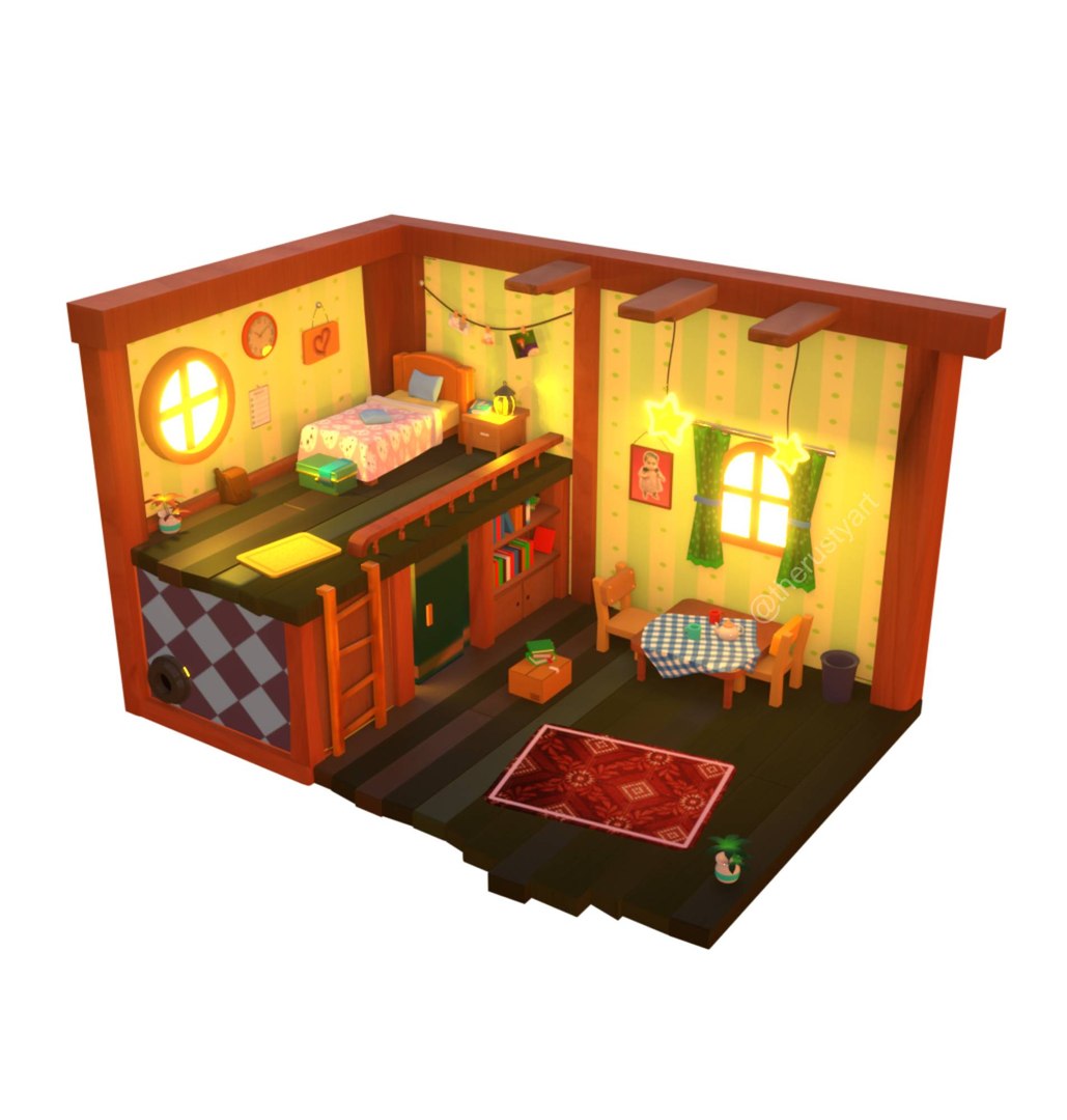 20 High Detailed 3D Isometric Rooms And Scenes Mega Pack 3D ...